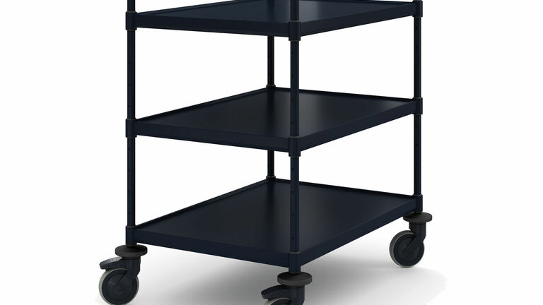 Edelstahlwagen schwarz - Kaiser Systeme